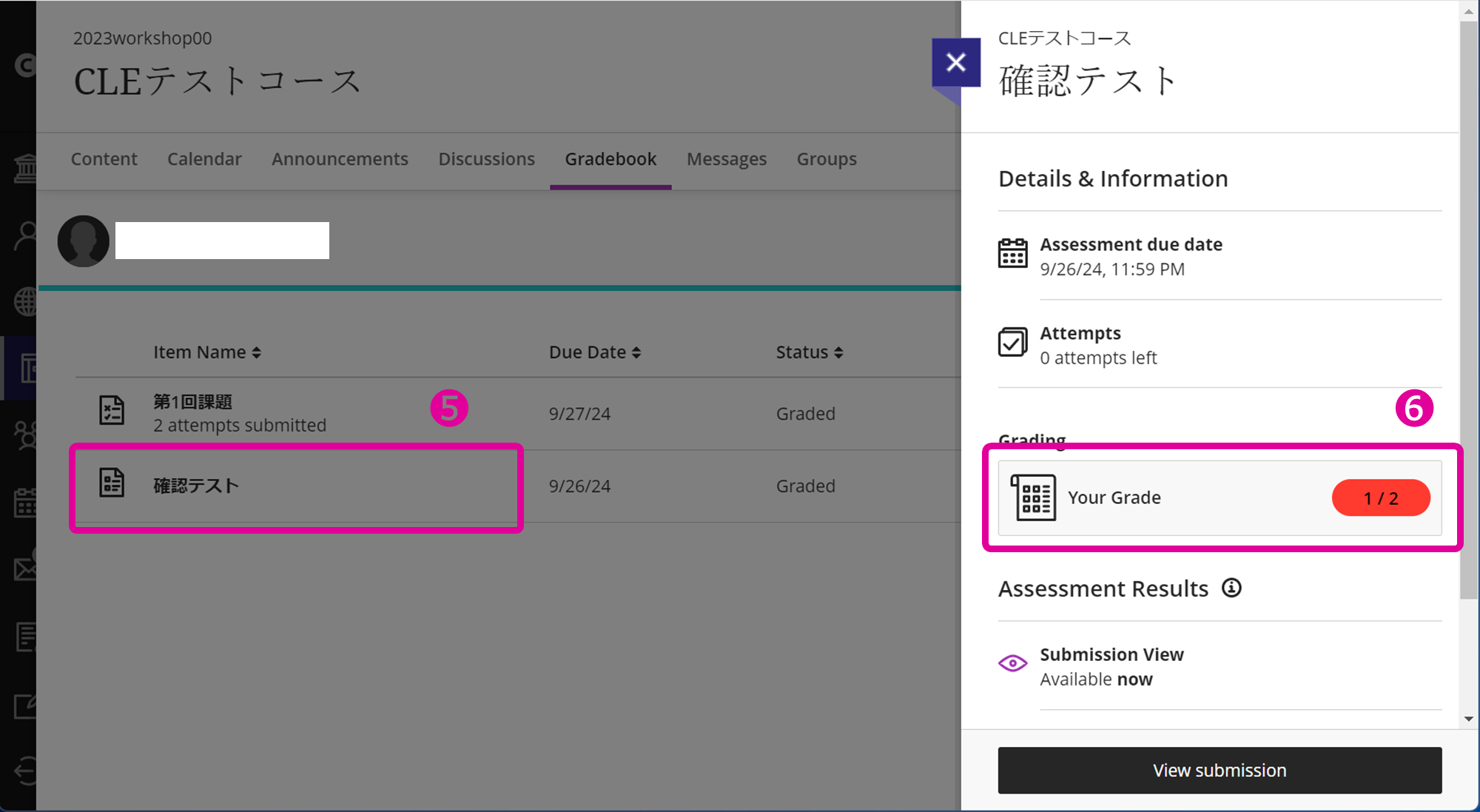 7. Check Grades – CLE Help Center